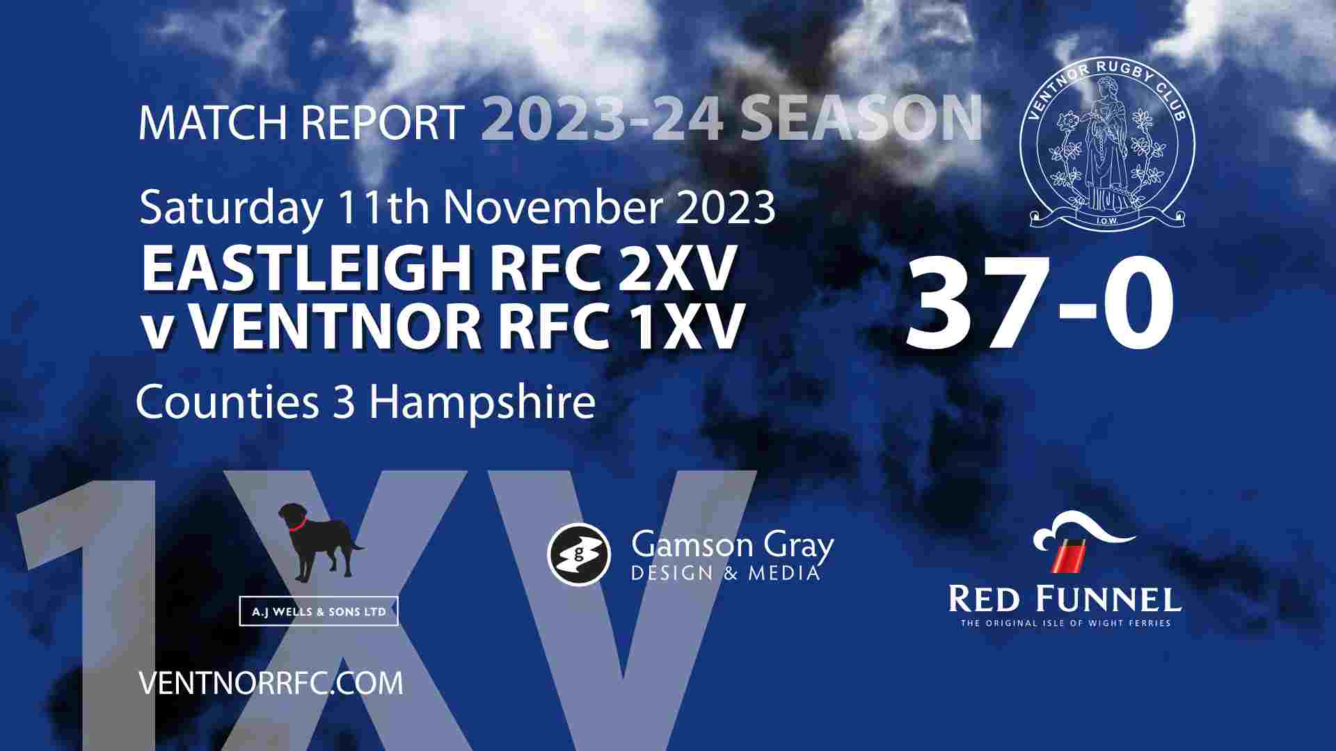 Eastleigh RFC 2XV RFC 1XV 37 – 0 Ventnor RFC 1XV match report - Ventnor RFC