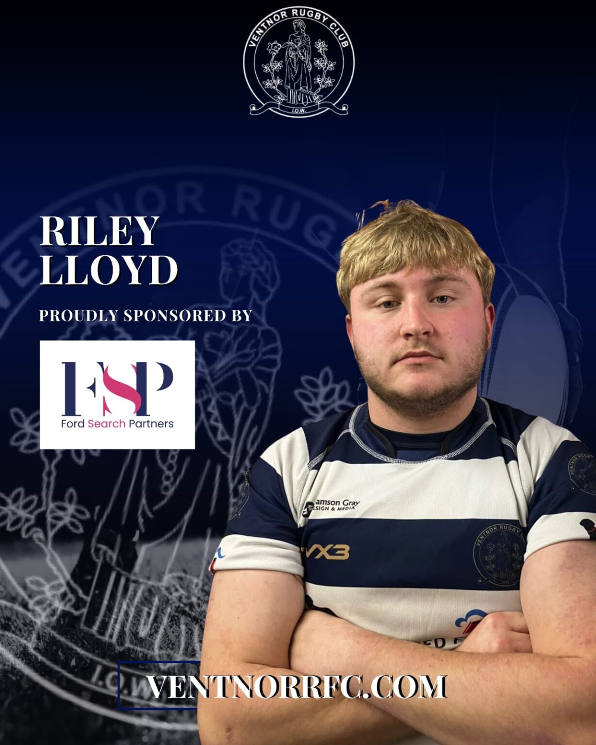 Riley Lloyd Player Sponsorship 2025-26 season from Ford Search Partners