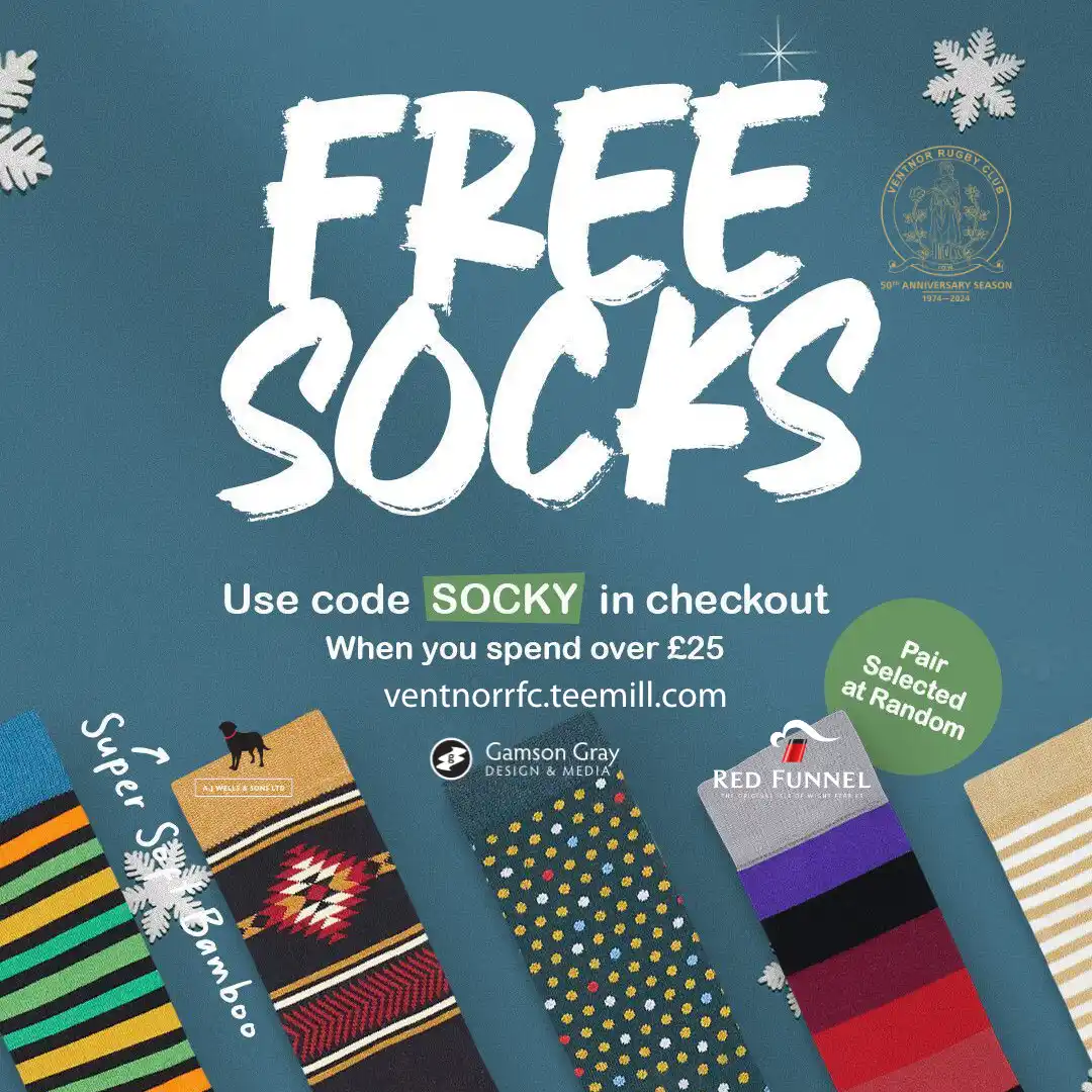 This weekend Free Socks with code SOCKY in the VRFC Teemill Store