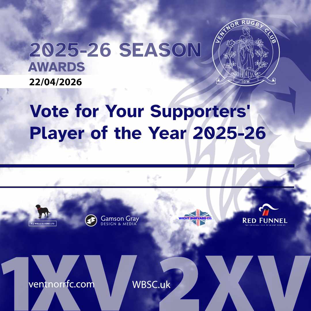Vote for Your Supporters' Player of the Year 2025-26 - Ventnor RFC