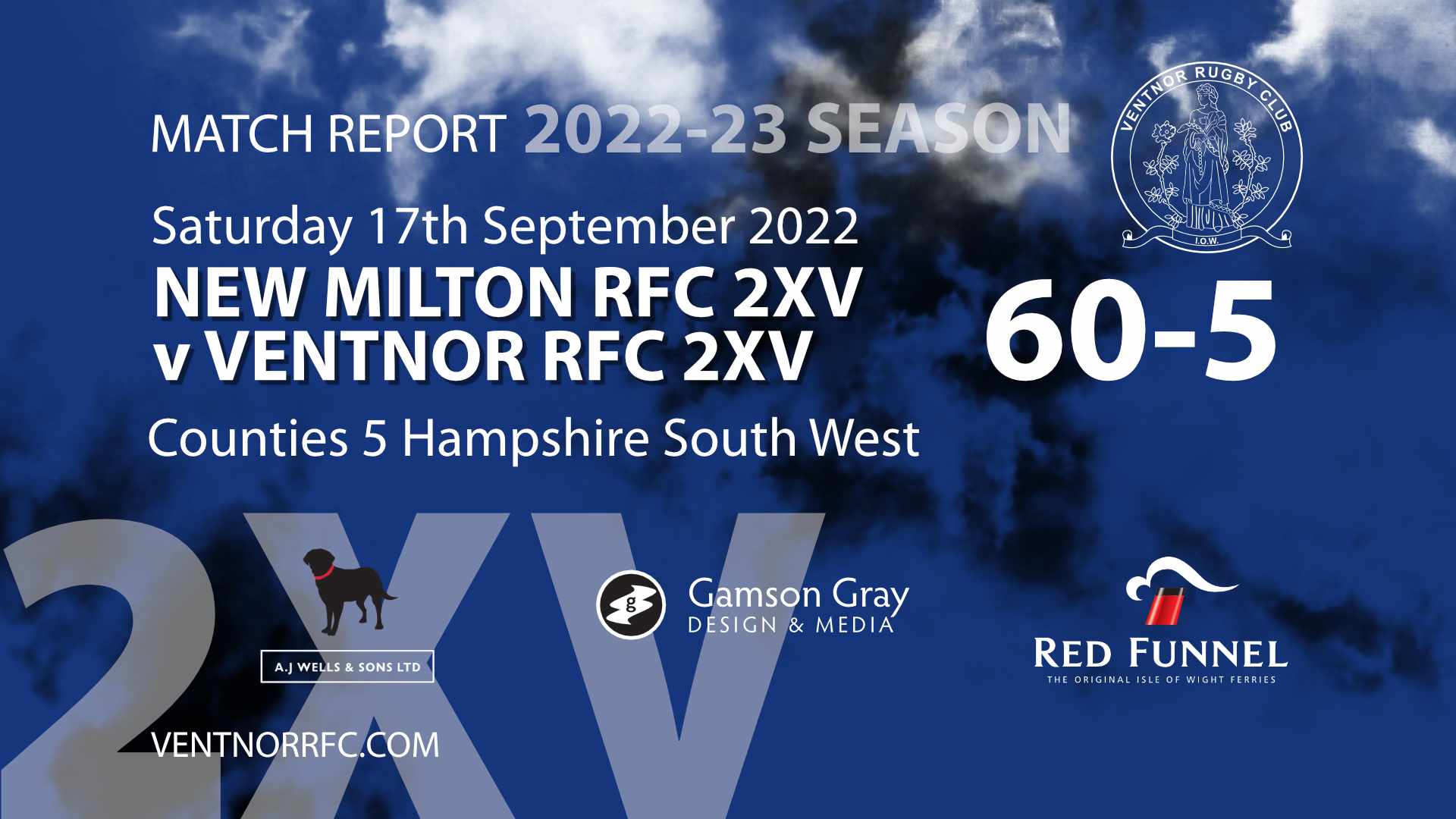 New Milton and District RFC 2XV 60 – 5 Ventnor RFC 2XV Sat 17 September ...
